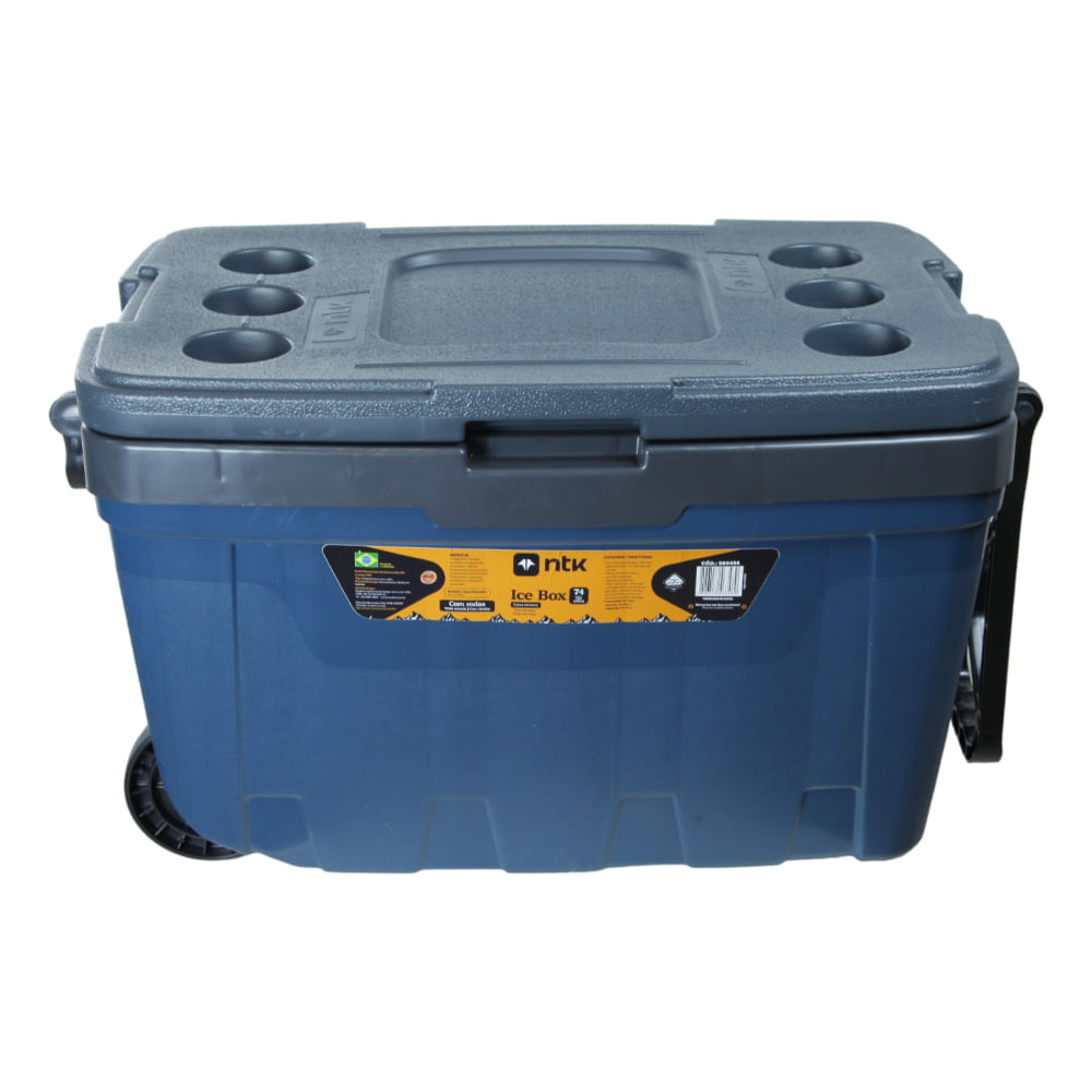 Caixa Térmica Ice Box Cooler de 54 Litros da NTK Capacidade de 74 Latas ...